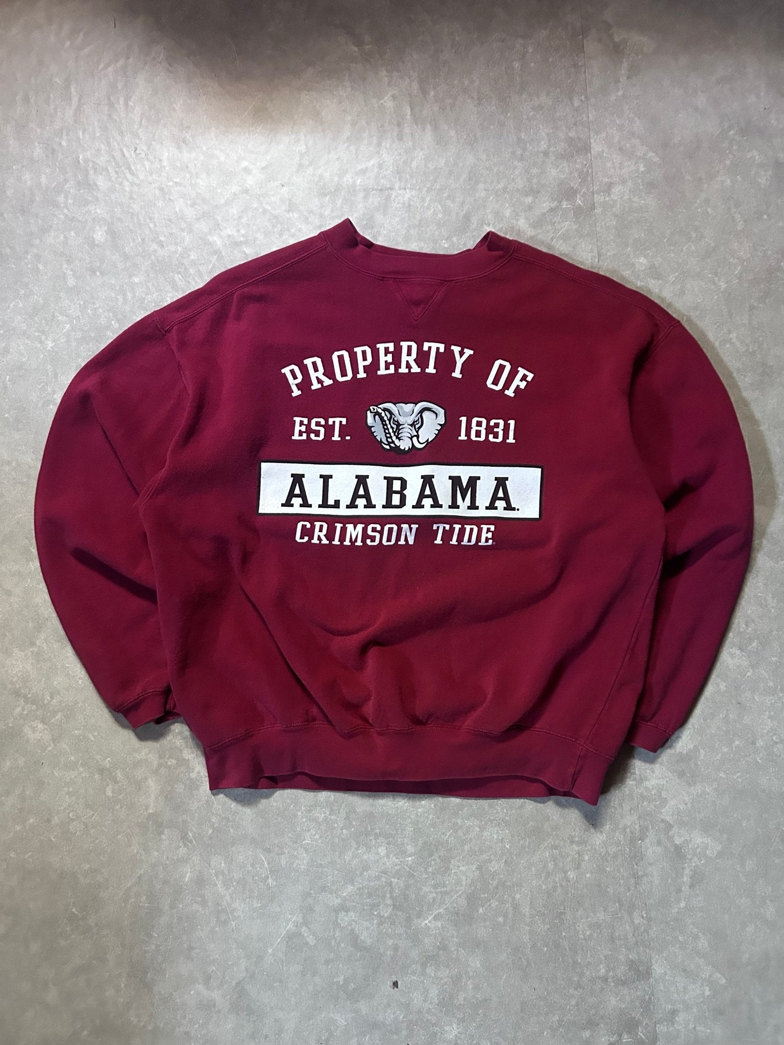 2000's Vintage Alabama Crimson Tide Script Crimson Crewneck -XL ...